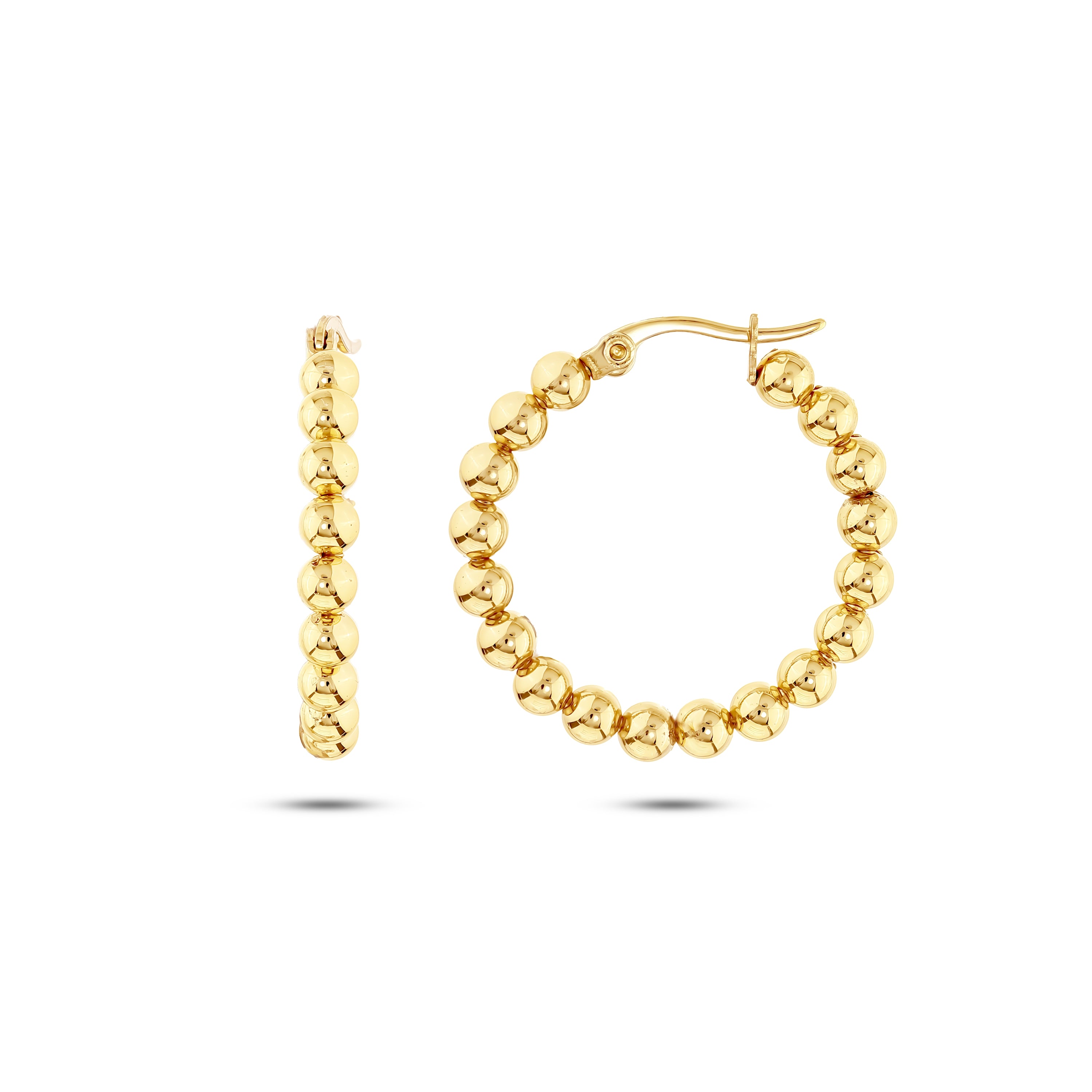 Round Hoop Earrings – Oro And Glo LLC
